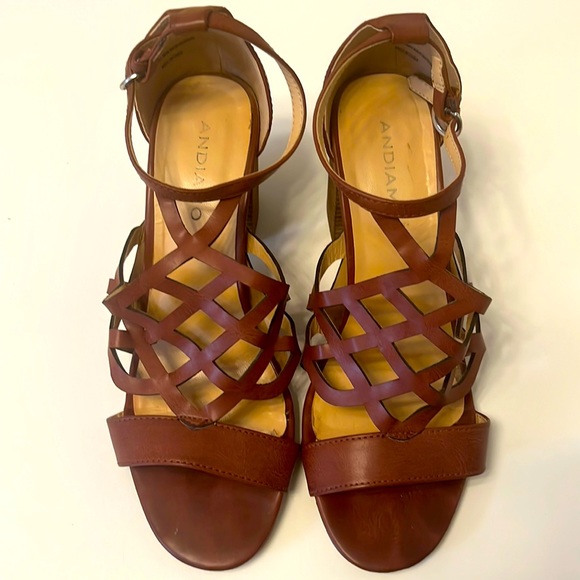 Andiamo | Shoes | Andiamo High Healed Gladiator Sandals | Poshmark